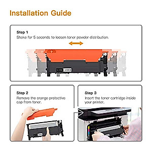 E-Z Ink (TM) Compatible Toner Cartridge Replacement for Samsung CLT-K404S CLT-C404S CLT-M404S CLT-Y404S CLT 404S to use with C480FW C430W SL-C430W SL-C480FW SL-C480FN Printer Tray (4 Pack)