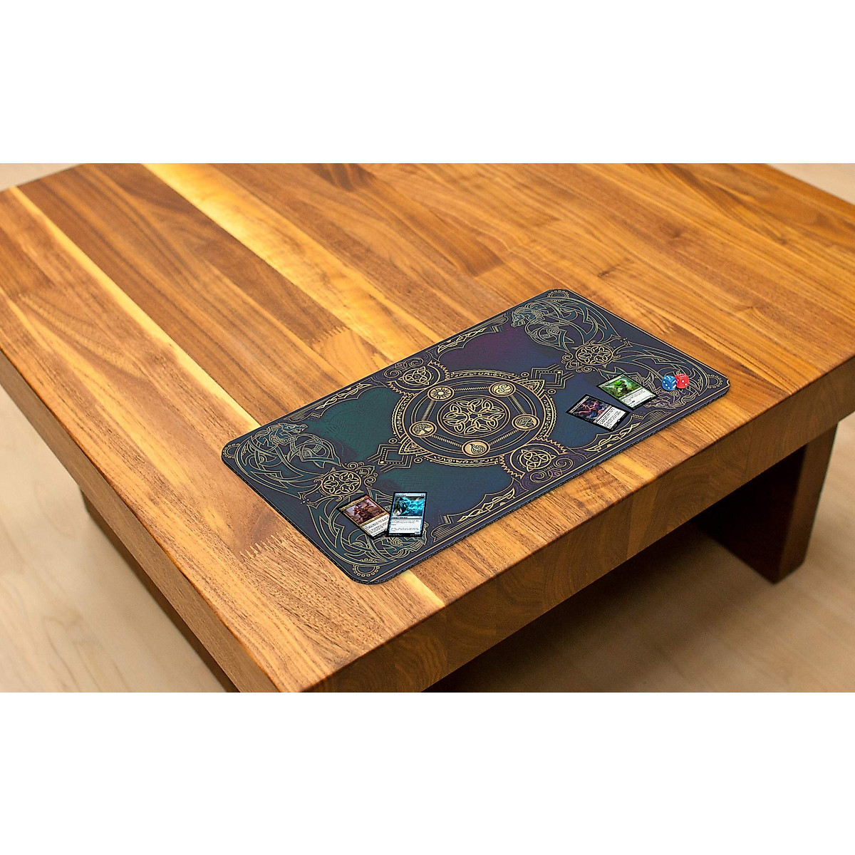 Paramint Lucid Dragon Blast (Stitched) - MTG Playmat - Compatible with Magic The Gathering Playmat - Play MTG, YuGiOh, TCG - Original Play Mat Art Designs & Accessories