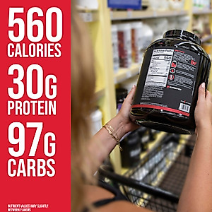 Rule One Proteins, R1 Clean Gainer - High-Protein Lean Gain Formula with 560 Calories, 30g of Full-Spectrum Protein, Over 90g Carbs, Under 6g of Fat (15 Servings, Chocolate Peanut Butter)
