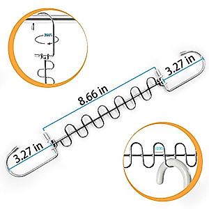 KLEVERISE 4 Pack Metal Space Saving Hangers - 12 Slots Stainless Steel Clothes Hangers Magic Cascading Hangers - Clothing Closet Space Saver Storage Organizers