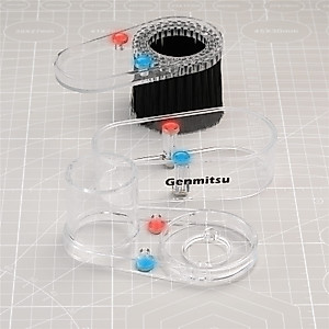 Genmitsu CNC Dust Shoe ABS Cover Cleaner for 3018 Series CNC Router/CNC Machines with a 42mm Diameter Motor, Hose Adapter Outer Diameter 38mm (1.5″), Transparent