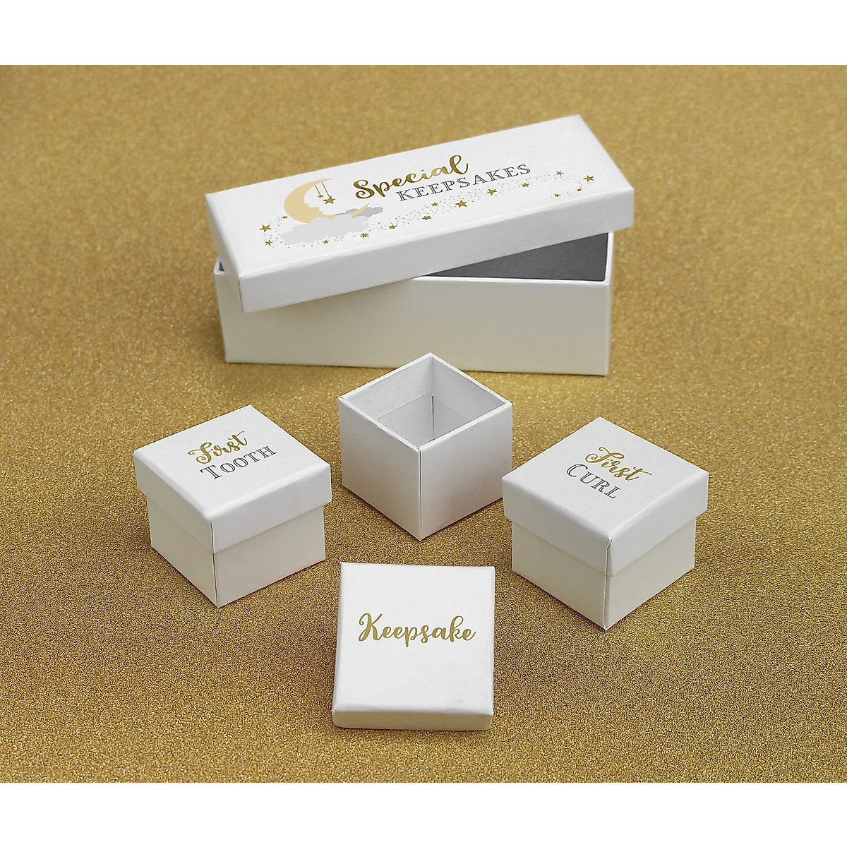 Lillian Rose Set of 3 Special Keepsake Boxes, White