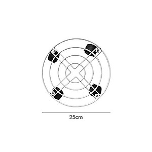 Newooh Metal Plant Caddy Heavy Duty Iron Potted Plant Stand with Wheels Round Flower Pot Rack on Rollers Dolly Holder Wheels Indoor Outdoor Planter Trolley Casters Rolling Tray Coaster 4 Wheels