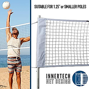 Franklin Sports Volleyball and Badminton Replacement Net - Fits 1.25 Inch Poles
