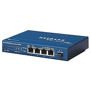 NETGEAR DS104 - Hub - 4 ports - Ethernet, Fast Ethernet - 10Base-T, 100Base-TX - external