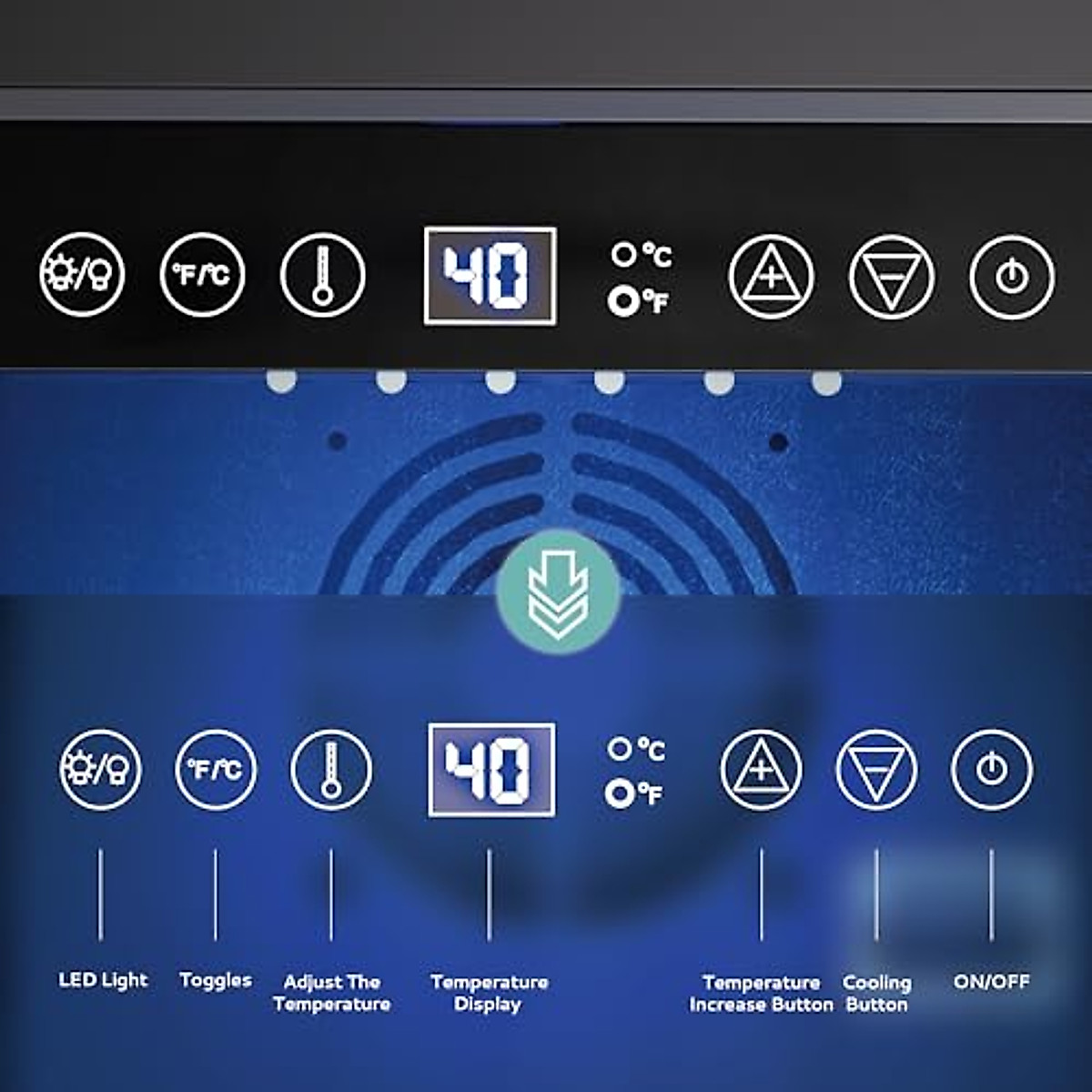 EUHOMY 15 Inch Beverage Refrigerator Cooler Under Counter 127 Cans Beverage Fridge Built-in or Freestanding with Glass Door, LED Light, Beer Fridge for Soda, Water, Wine - Home Kitchen Bar.