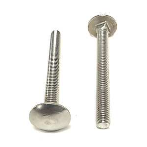 M6-1.00x60 Carriage Bolts Stainless Steel DIN603 A2 Stainless Steel (10 Pieces)