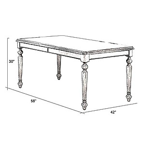 Sunset Trading 7 Piece Andrews Butterfly Leaf Dining Set, Chestnut