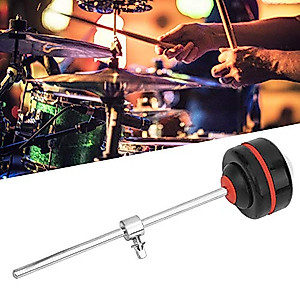 LetCart High-End Drumstick-Drum Beater Hammer Musical Instrument Accessories Metal + Silicone(黑色)