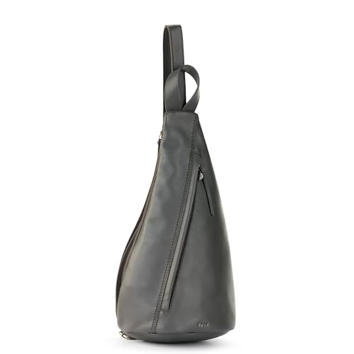 The Sak Geo Sling Backpack in Leather, Convertible Design, Slate