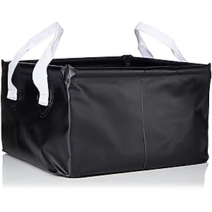 Gendai Hyakka Washers A317BK Tarpaulin Basket, BK Size: Approx. W 11.0 x D 11.0 x H 6.7 inches (28