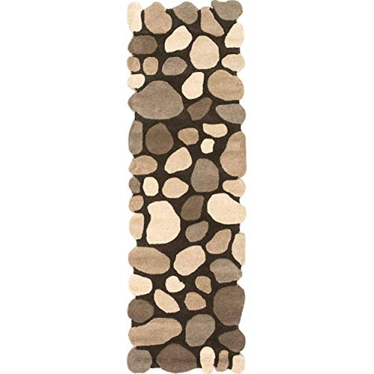 nuLOOM Pebbles Hand Tufted Wool Runner Rug, 2' 6" x 10', Natural