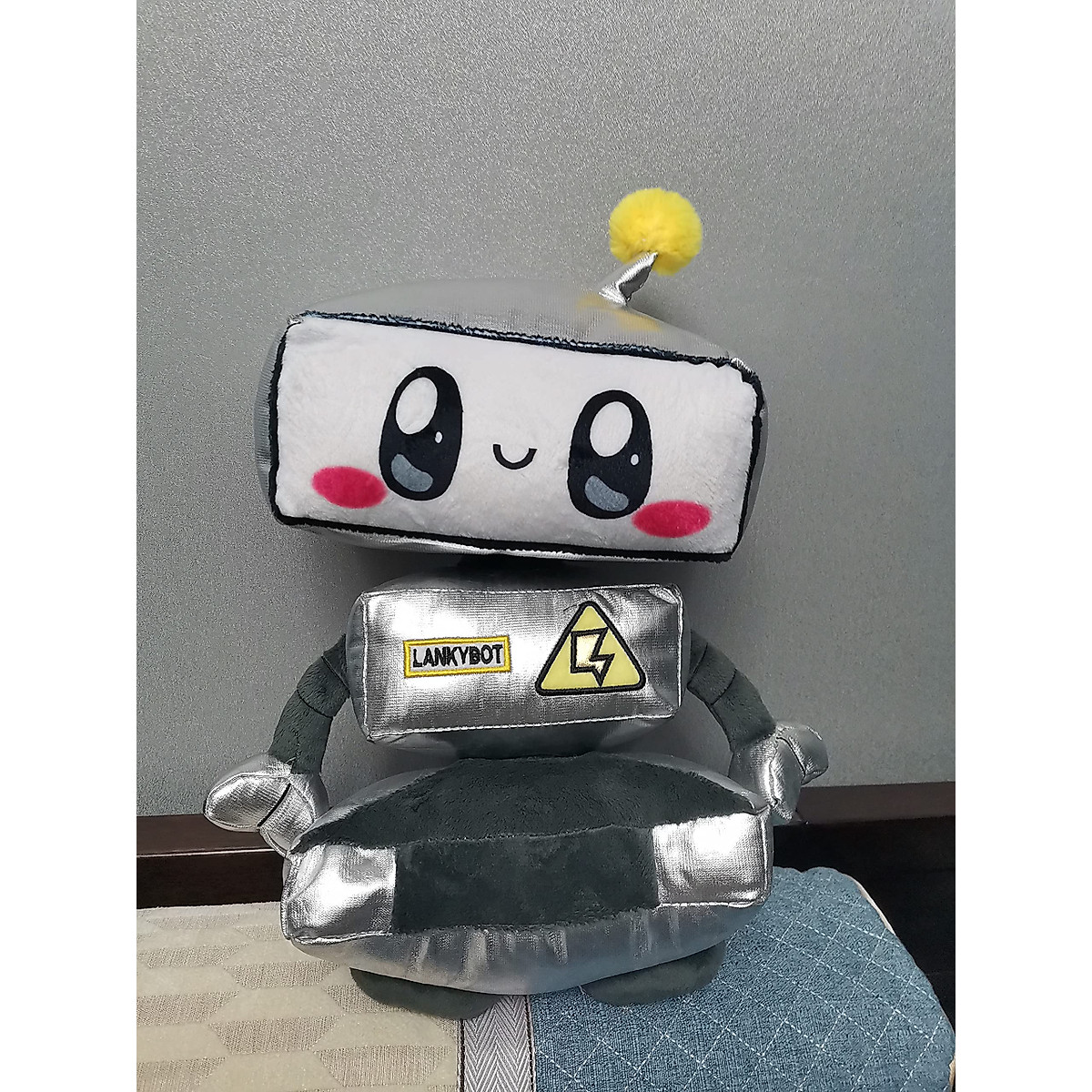 YAUYUOO 15.7inch，Robot Plush Foxy and Boxy Plush Toy, Plush Toy Box (Black)!