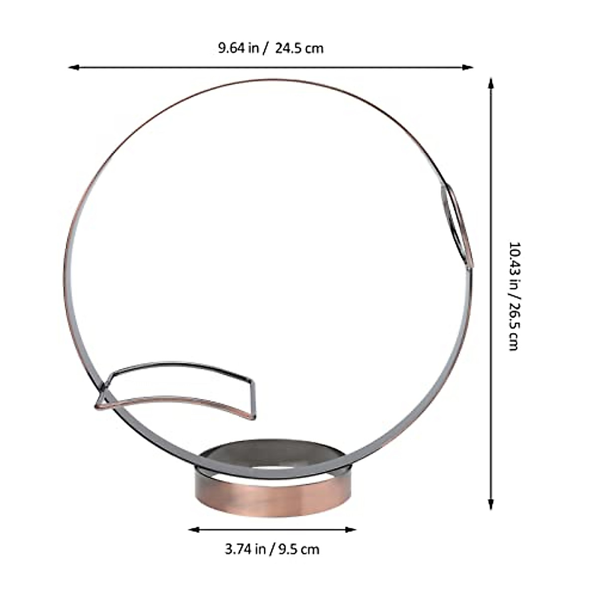 Angoily Wine Bottle Rack Decorative Red Wine Storage Holder Bar Beer Whisky Wine Display Shelf Champagne Tabletop Holders Support Stand for Kitchen Cabinet Home Decor Bronze