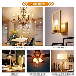 LED Corn Light Bulbs (6 Pack) E14 Base LED Candelabra Bulb,12W (100W Incandescent Bulbs) Decorative Candle Base E14 Corn 3000K Warm White LED Chandelier Bulbs,AC85-265V