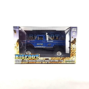Greenlight 86097 1: 43 Bigfoot #1 The Original Monster Truck (1979) - 1974 Ford F-250 Monster Truck, Multi