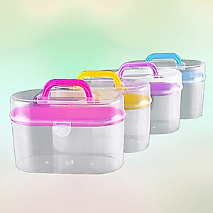EXCEART Plastic Storage Box Tool Box Sewing Box Organizer Multipurpose Organizer Random Color