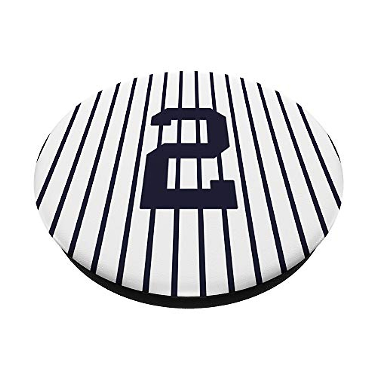 Baseball Legend #2 Navy and White Pinstripes PopSockets PopGrip: Swappable Grip for Phones & Tablets