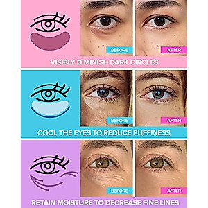 Maree Eye Gels - Pearl Eye Masks that Reduce Wrinkles, Puffy Eyes, Dark Circles, Eye Bags with Natural Marine Collagen, Hyaluronic HA - Anti Aging Under Eye Patches, Face Moisturizer Treatment