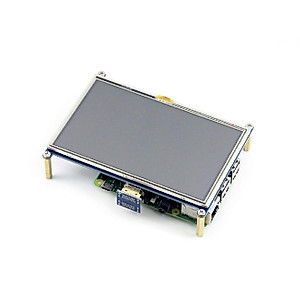 5 inch Resistive Touch Screen TFT Display 800x480 HDMI Interface LCD Direct-Connect with Raspberry Pi 3B+/3B/3A+/2B/B+/A+,Work with Raspbian/Ubuntu/Kali/Retropie