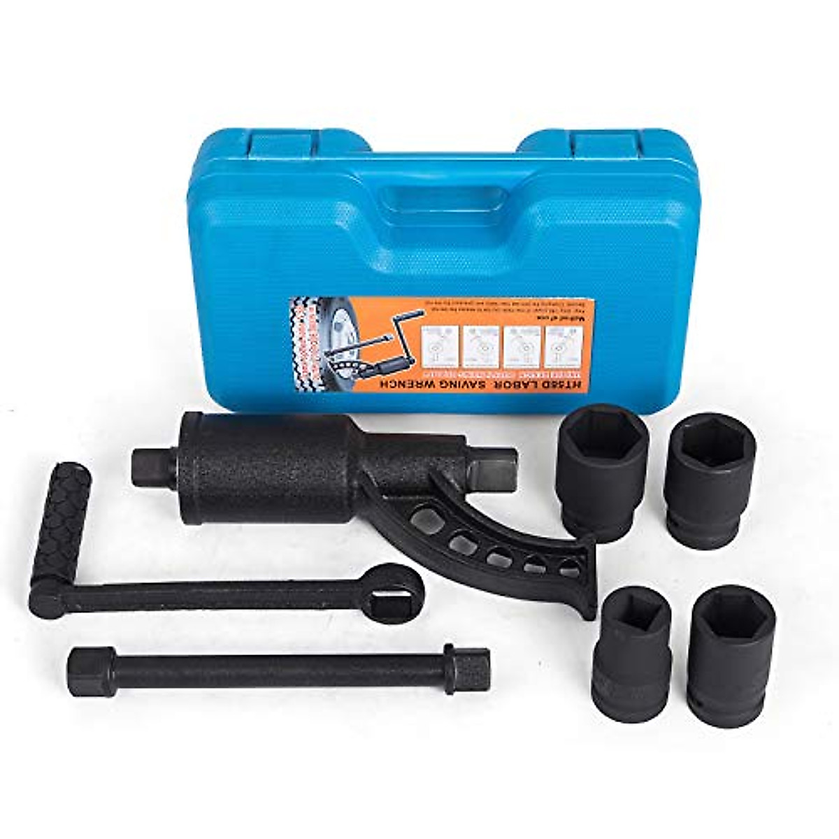 Mophorn 1:58 Torque Multiplier Wrench 5800 NM Lug Nut Wrench Set Lugnut Remover with Case Labor Saving Wrench Tool Heavy Duty Torque Multiplier Tool for Truck Trailer RV