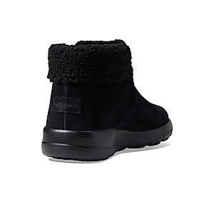 Skechers Women's ON-The-GO Joy-Happily Cozy Mid Calf Boot, Black/Black, 8.5