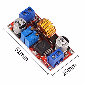 4 Pack 5A DC-DC Adjustable Buck Converter, MELIFE XL4015 4-38V to 1.25-36V Step Down Power Supply Voltage Regulator Power Module