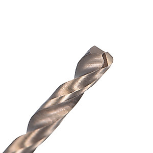 uxcell 2.3mm Drill Bits High Speed Steel Straight Shank 52mm Length Twist Drill Bit Fully Ground Titanium Coated 12 Pcs