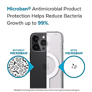 Speck iPhone 13 Pro Max Case - Drop Protection Fits iPhone 12 Pro Max & iPhone 13 Pro Max Phones - Clear Case, Built for MagSafe - Anti-Yellowing & Anti-Fade with Dual Layer Slim Design - GemShell
