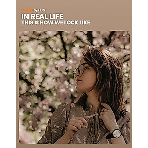 TIJN Vintage Glasses for Women Men Thick Round Rim Eyeglasses Clear Lens