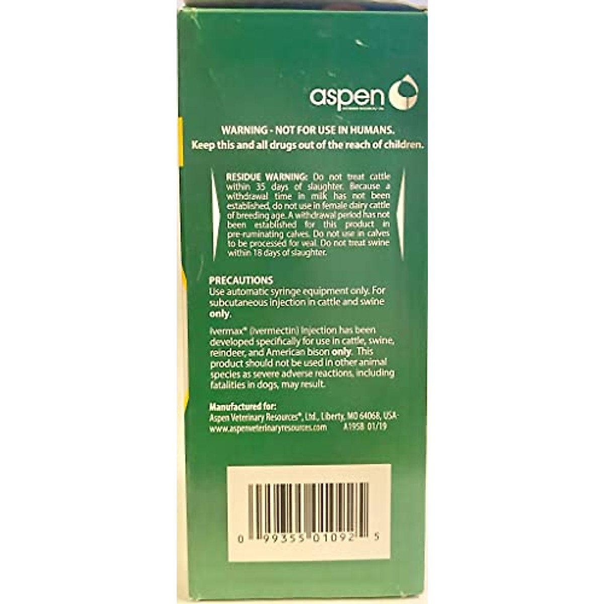 Aspen Ivermax 1% Sterile Solution 250mL