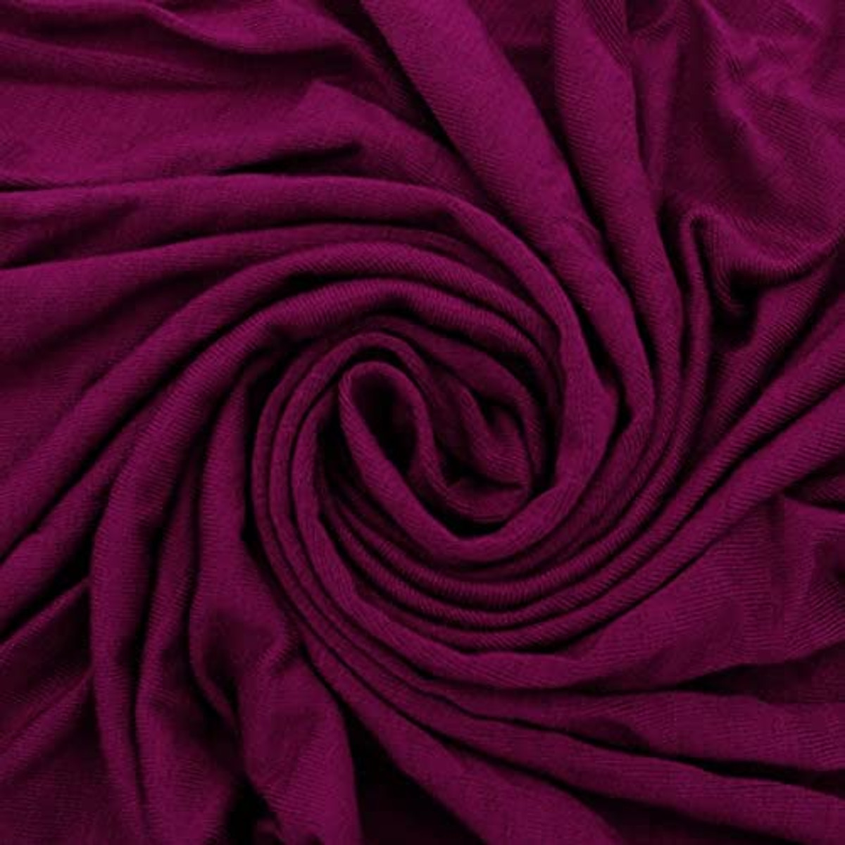 Texco Inc Siro Stretch Rayon Jersey Knit Apparel Fabric, Magenta 1 Yard