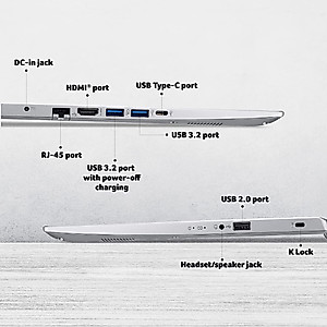acer 2023 Newest Aspire 5 Slim Essential Laptop, 15.6" Full HD IPS Display, 8GB RAM, 512GB SSD, Intel Dual-Core i3 Processor Up to 4.1 GHz, HDMI, Windows 11 S