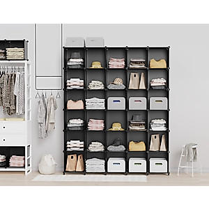 HOMIDEC Closet Organizer, 9-Cube Closet Organizers and Storage, Portable Closet Storage Shelves,Closet Organizer Storage Shelves, Clothes Storage Organizer for Garment Racks, Closet, Wardrobe