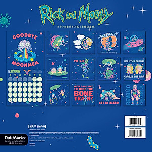 Rick and Morty 2021 Calendar