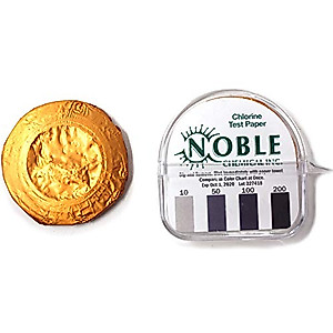 Noble Chemical CM-240 Chlorine Test Paper Dispenser - 10-200ppm