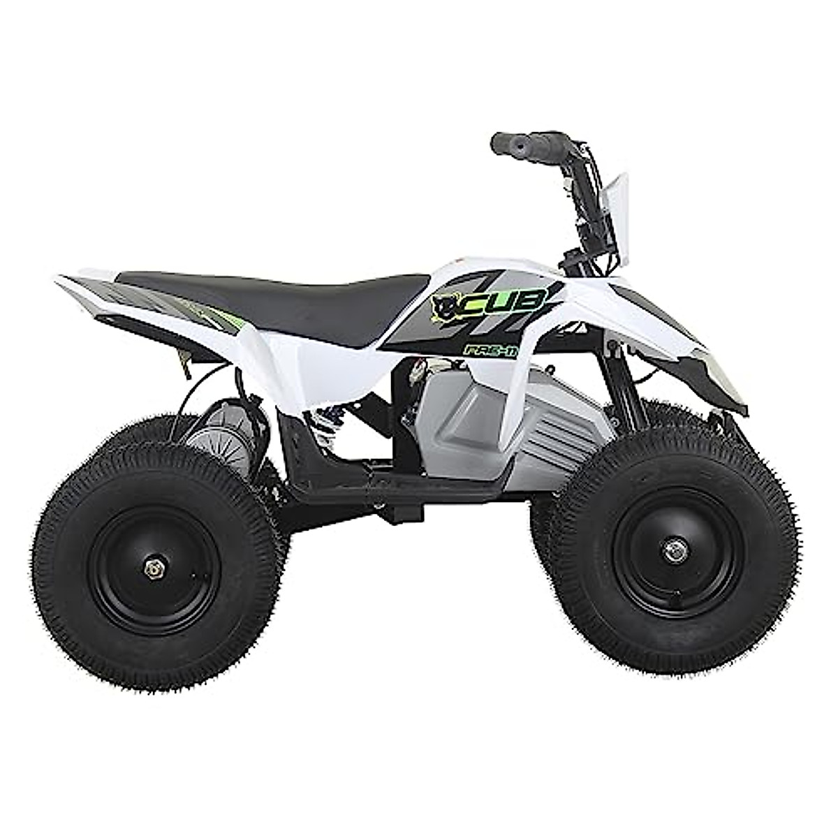 SYX MOTO ATV CUB Electric Mini Dirt Quad 4 Wheeler EPA Approved for kids up to 110lbs,BLACK
