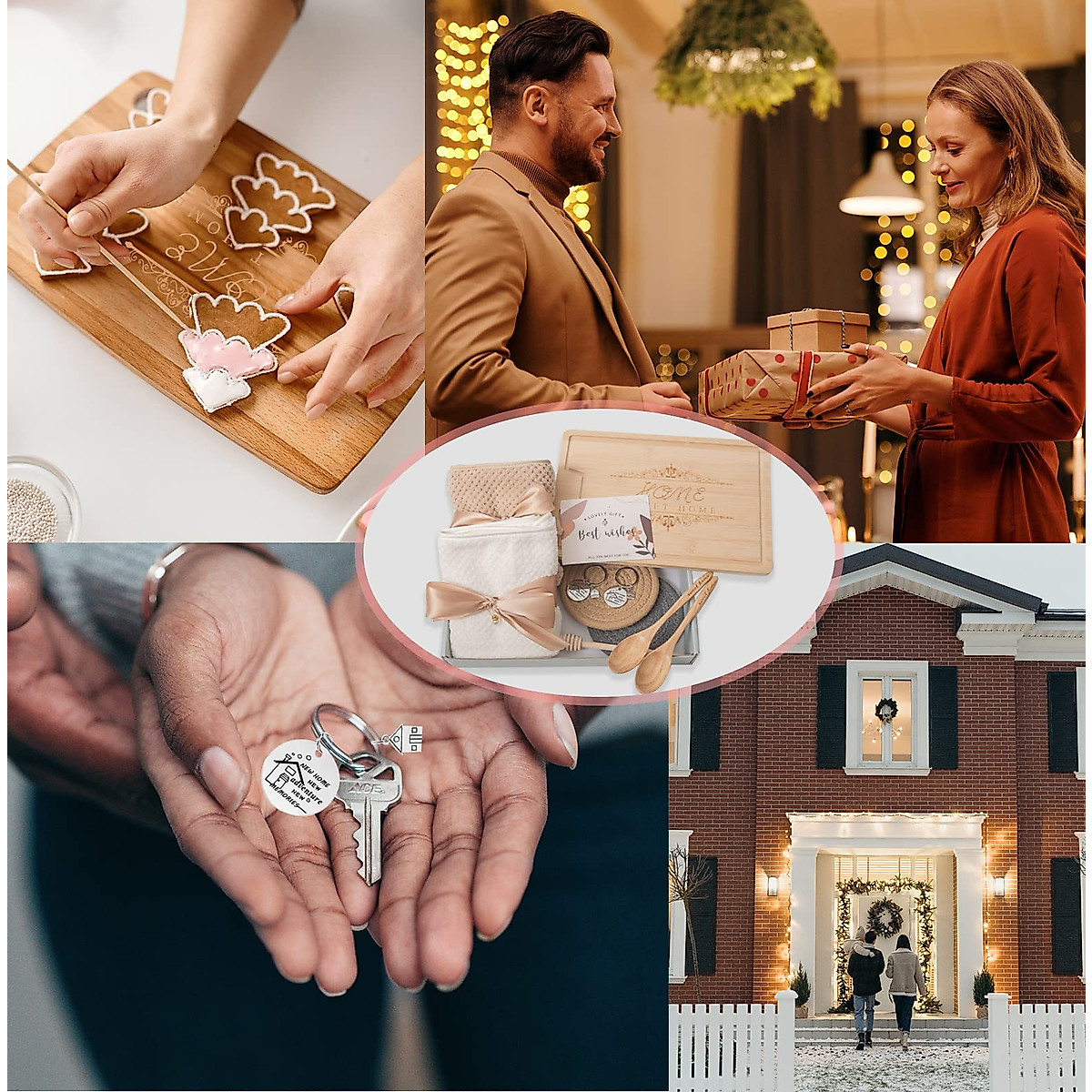 Housewarming Gift for New Home,House Warming Present for Newlywed Couple Women Men Family Friends, New Apartment Essentials Ideal Gifts for First Time Home Buyers Closing Gifts for Realtors