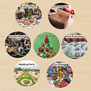 QIANHAILIZZ 100 Pack 2.8 x 3.5 Inch Flower Heart Organza Jewelry Gift Pouch Candy Pouch Drawstring Wedding Favor Bags B511S (white gold heart)