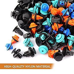 Car Fender Flare Retainer Clips 210PCS Plastic Fastener Rivets Bumper Fender Liner Automotive Push Pins for Toyota 4Runner RAV4 FJ Cruiser Tacoma Replace 75397-35010 75495-35010 90189-06013