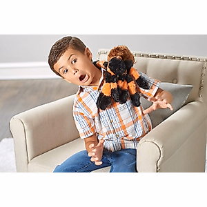 Wild Republic Tarantula Plush, Stuffed Animal, Plush Toy, Gifts for Kids, Cuddlekins 12 Inches, Black, Orange, Brown
