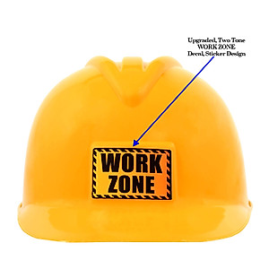 AnapoliZ Kids Dress Up Costume Hat | Yellow Plastic Construction Worker Helmet for Parties | Safety Engineer Cap