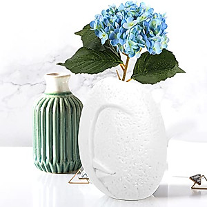 BESPORTBLE White Vase Human Face Planter Ceramic Plant Pot Funny Pot Human Head Statue Bonsai Holder Flower Bowl Garden Abstract Decorations for Garden Landscape Home Ceramic Vase