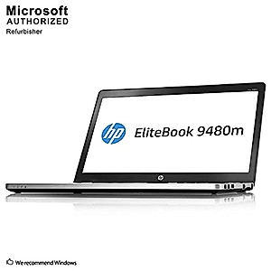 HP EliteBook Folio 9480M 14in Intel Core i5-4310U 2.0GHz 8GB 180GB SSD Windows 10 Professional (Renewed)