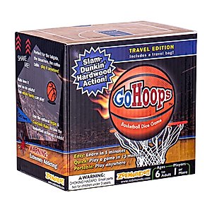 Zobmondo!! GoHoops Basketball Dice Game | for Basketball Fans, Families and Kids | Play at Home or for Travel
