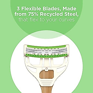 Schick Intuition Bamboo Disposable Razors for Women, 3ct