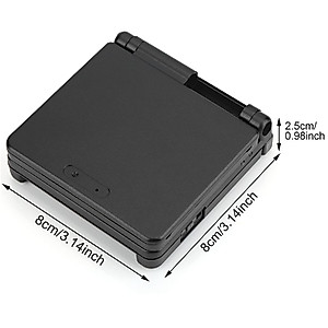 Replacement Housing Shell for Gameboy Advance GBA SP, Game Case Cover Game Repair Part Black