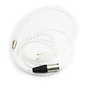 NewFantasia 4-pin XLR Balanced Male HiFi Cable Compatible with Sennheiser HD650, HD600, HD580, HD660S, HD58X, HD565, HD545, HD535, Massdrop HD6XX Headphones Silver Plated Audio Upgrade Cable