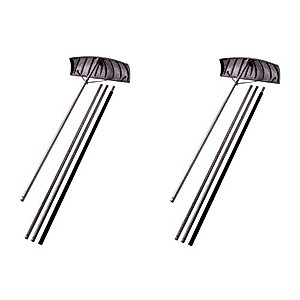 Suncast Snow Removal Shovel Roof Rake 21' Reach with 24" Blade (2 Pack)