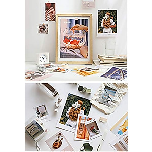ANIUHL Wall Collage Kit Aesthetic Art Pictures Small Posters Prints for Bedroom Dorm Decor, Include 48pcs Self-adhesive Dots(Set of 40)
